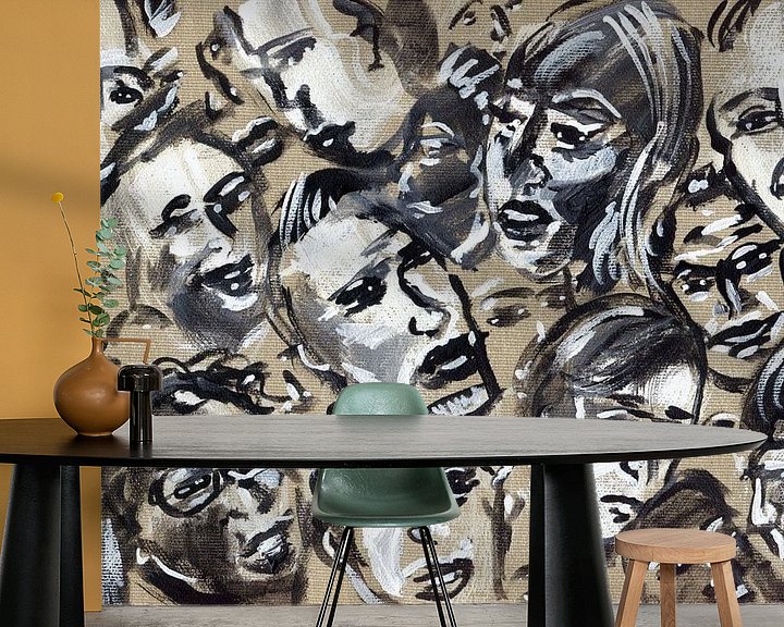 Toon je ware gezicht van ART Eva Maria op canvas, behang en meer